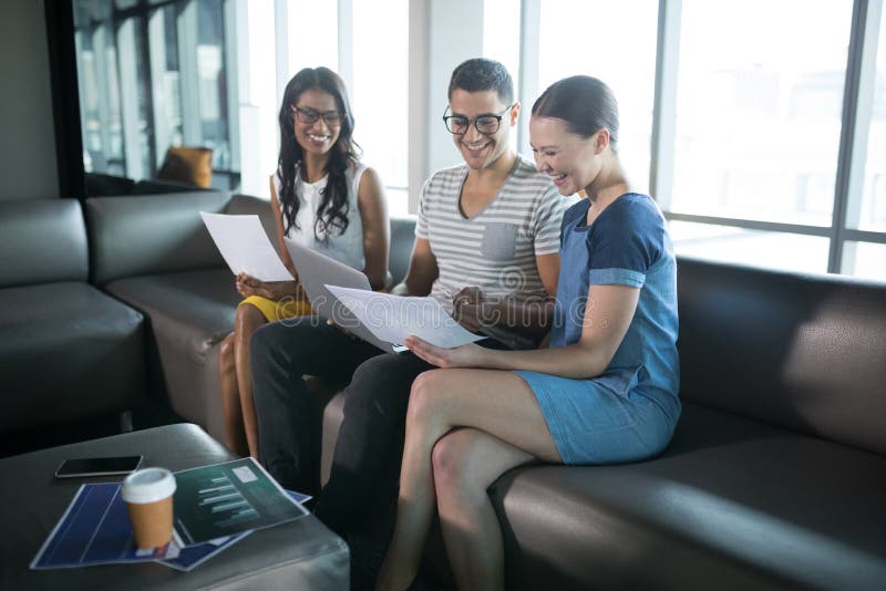 Executives Working Together in Office Stock Photo - Image of business ...