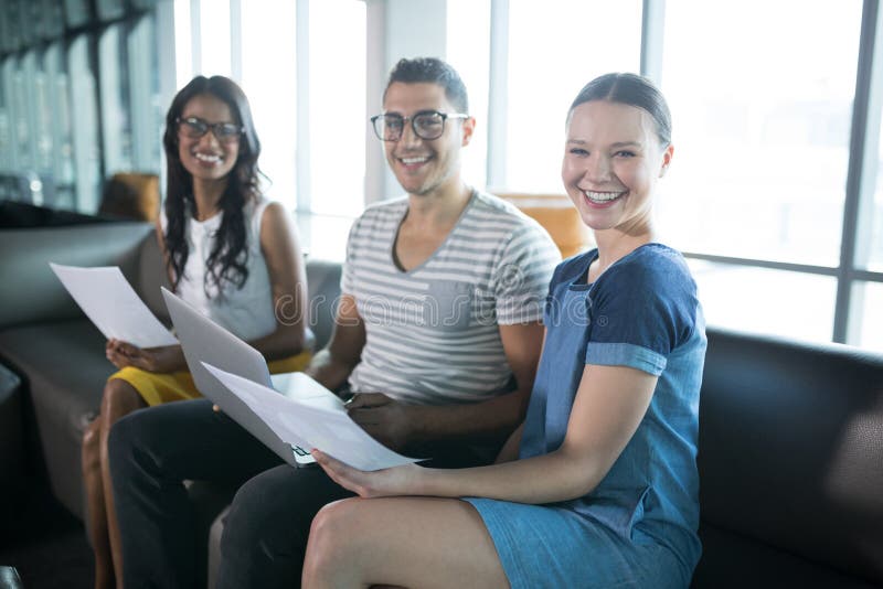 Executives Working Together in Office Stock Photo - Image of analysis ...