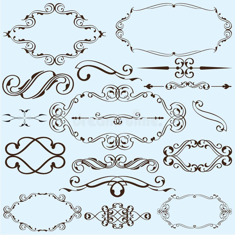 Exellent set of elements stock vector. Illustration of design - 49340066