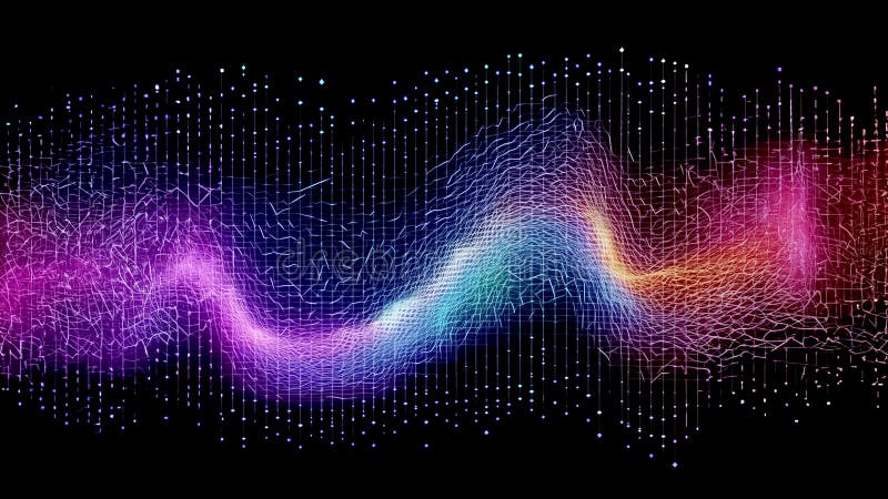 An Exemplary Generation of Audio Signals Stock Illustration ...