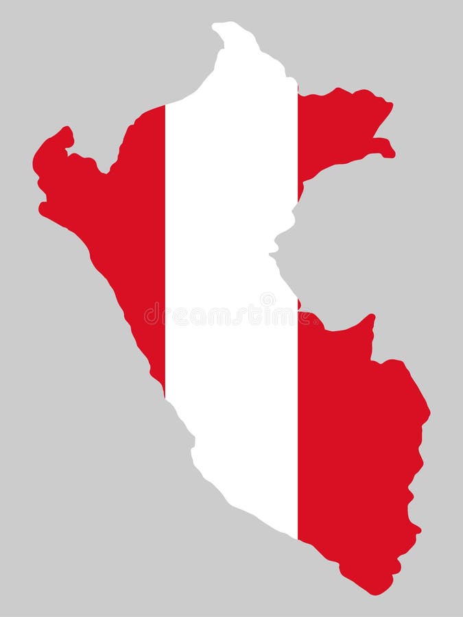 Exemplo De Vetor De Mapa Do Peru Eps 10 Ilustração do Vetor ...