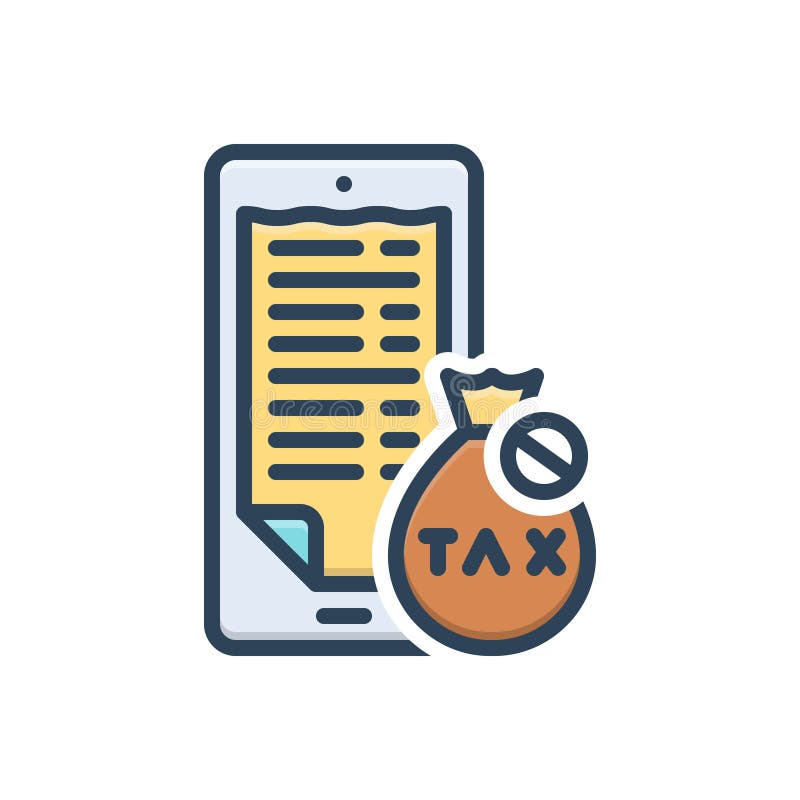 Color Illustration Icon for Exempt, Free and Toll Stock Illustration ...