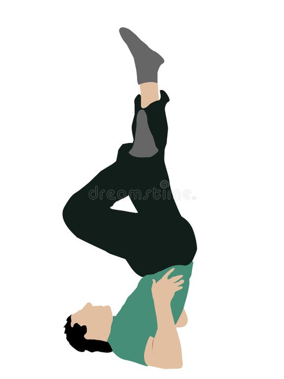 Exercice faisant mâle illustration stock. Illustration du soin - 6281284