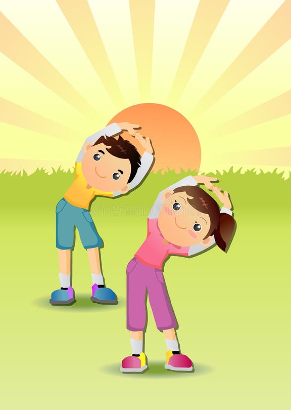 Cartoon Morning Exercise Stock Illustrations – 4,638 Cartoon Morning ...