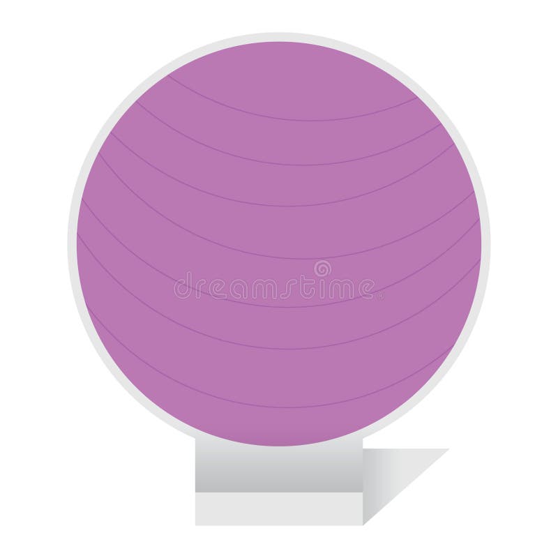 Exercise Ball. Vector Illustration Decorative Design Stock Vector ...