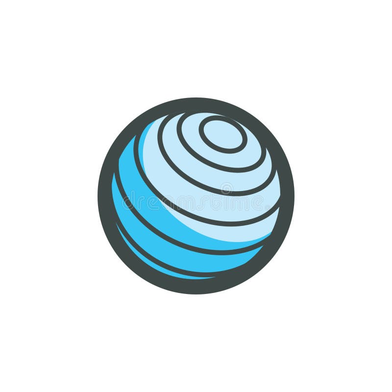 Exercise Ball. Vector Illustration Decorative Design Stock Vector ...