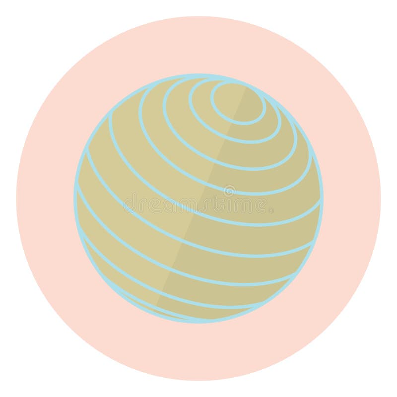 Exercise Ball. Vector Illustration Decorative Design Stock Vector ...
