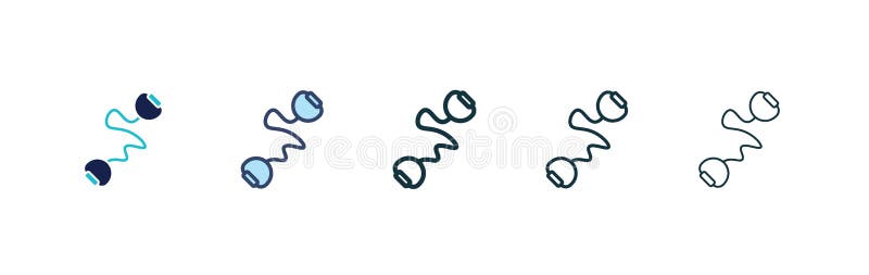 Exercise Bands Icon Vector Set on White Background Stock Vector ...