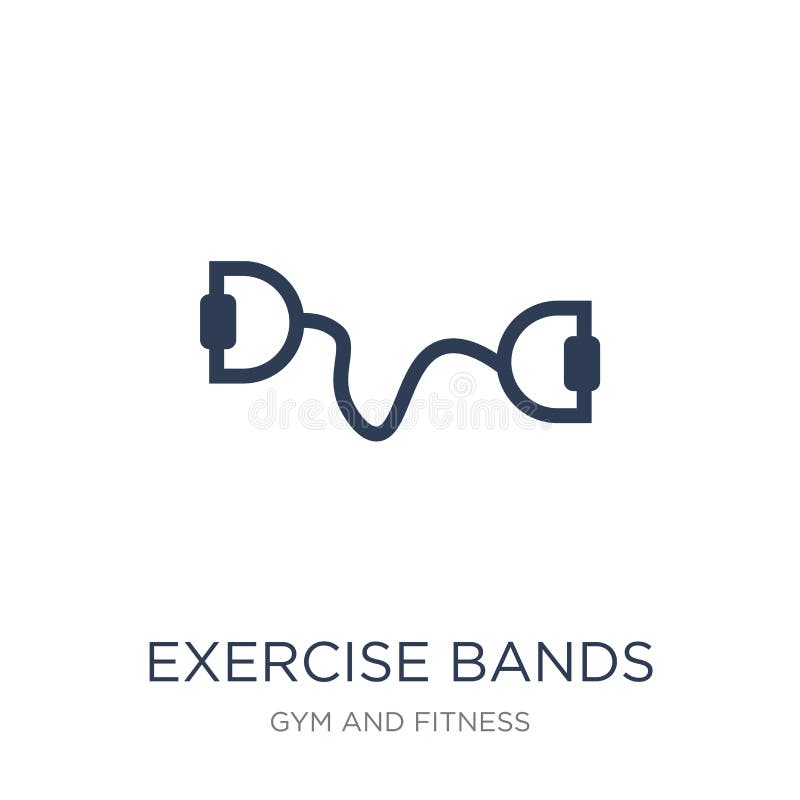 Exercise Bands Icon. Trendy Flat Vector Exercise Bands Icon on W Stock ...