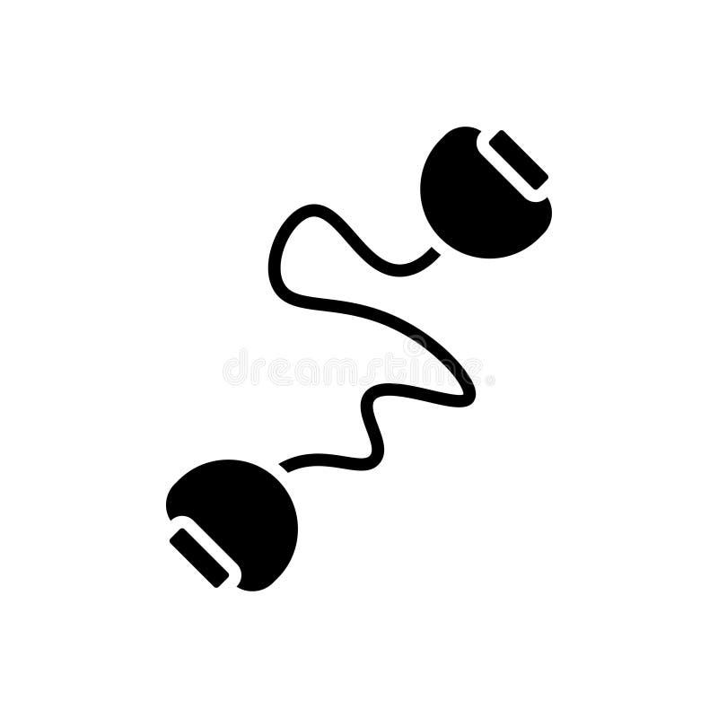 Exercise Bands Line Icon Isolated on White Background Stock Vector ...