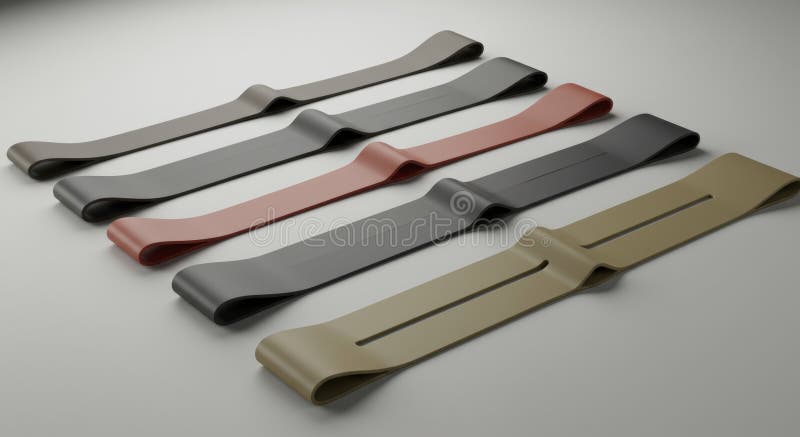 Exercise Bands Set Different Resistance Levels Strength Training ...