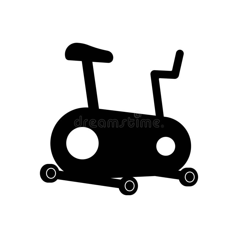 Exercise Bicycle Fitness Icon Flat Design Template Stock Vector - Illustration of fitness ...