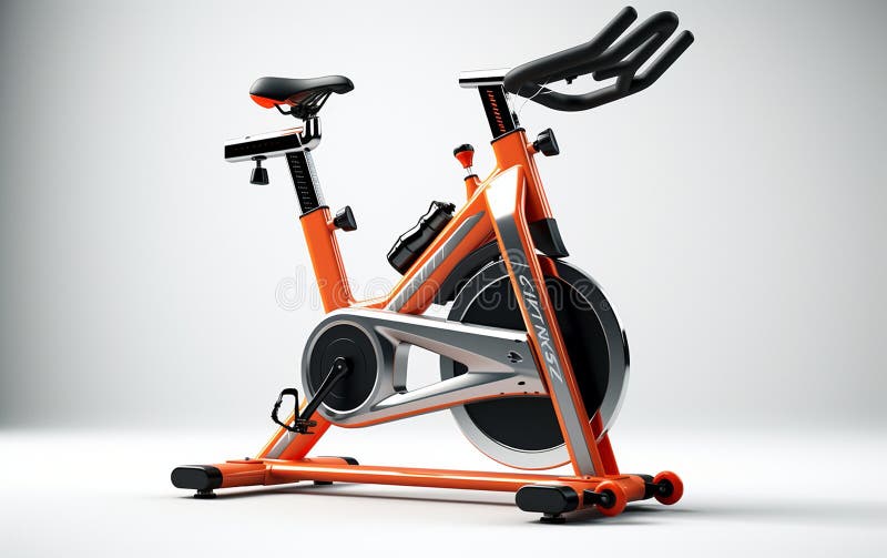 Exercise Bike Machine with Transparency Stock Illustration ...