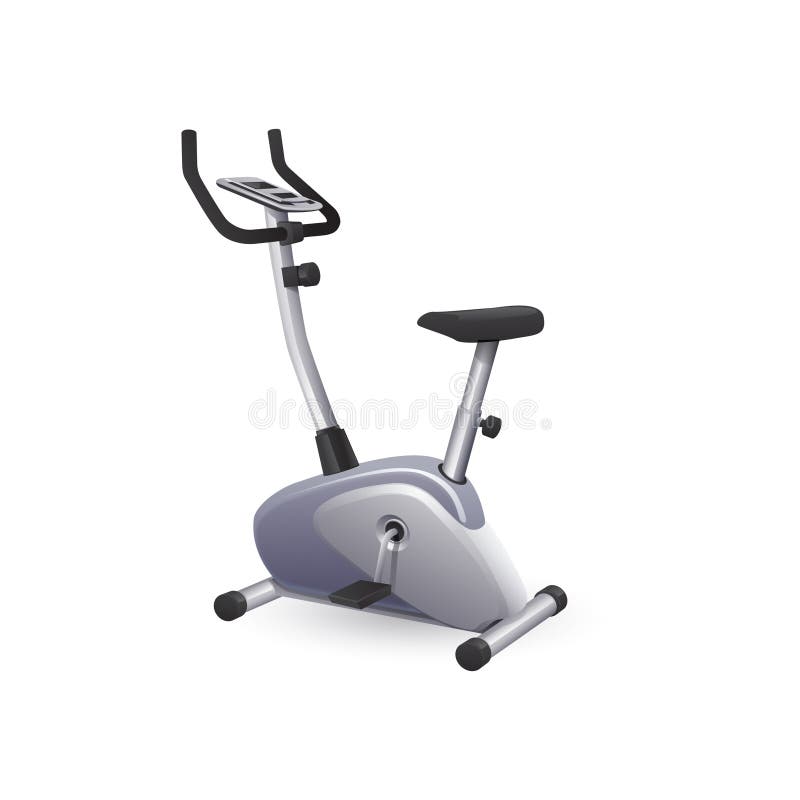 Exercise Bike. Vector Illustration Decorative Background Design Stock ...
