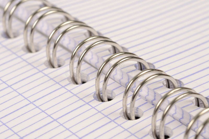 Exercise book stock image. Image of white, school, spiral - 21808559