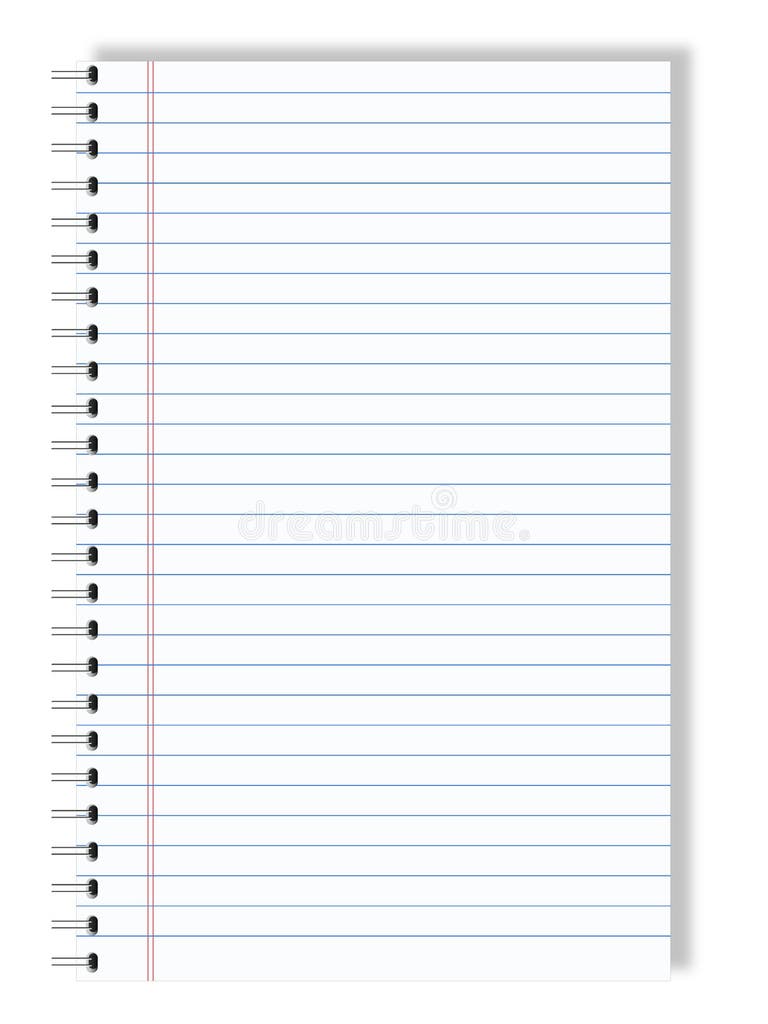 Exercise Book Paper Page Lines Stock Illustrations – 548 Exercise Book ...