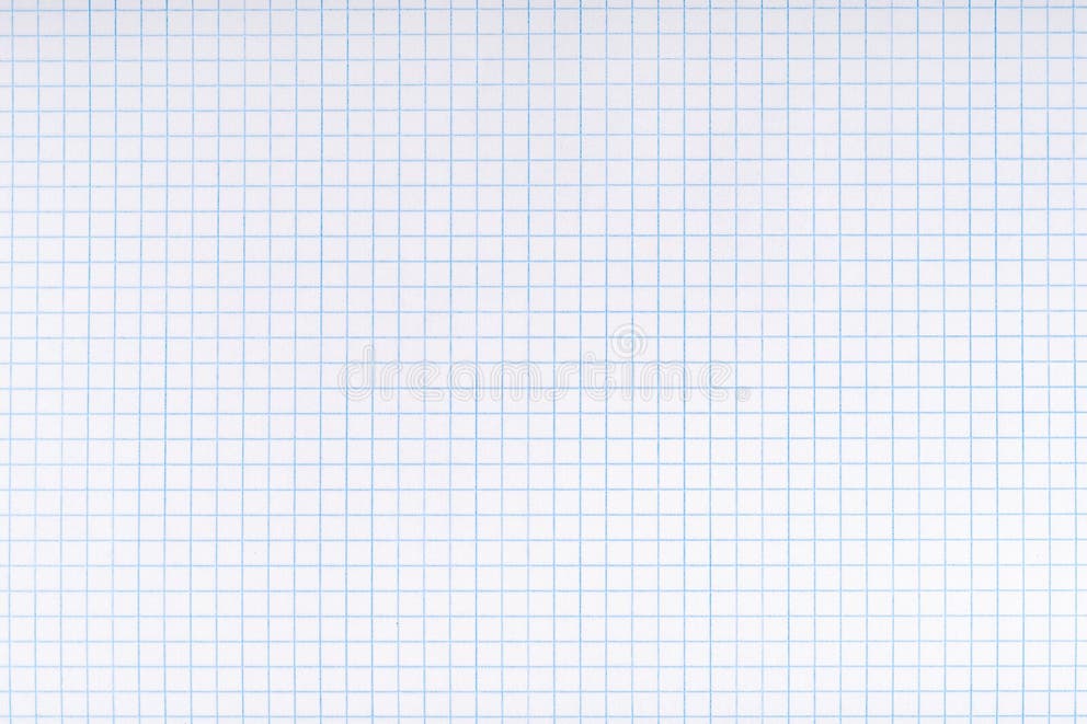 Exercise Book Paper Page with Squares, One Page. Blank Lined Worksheet ...