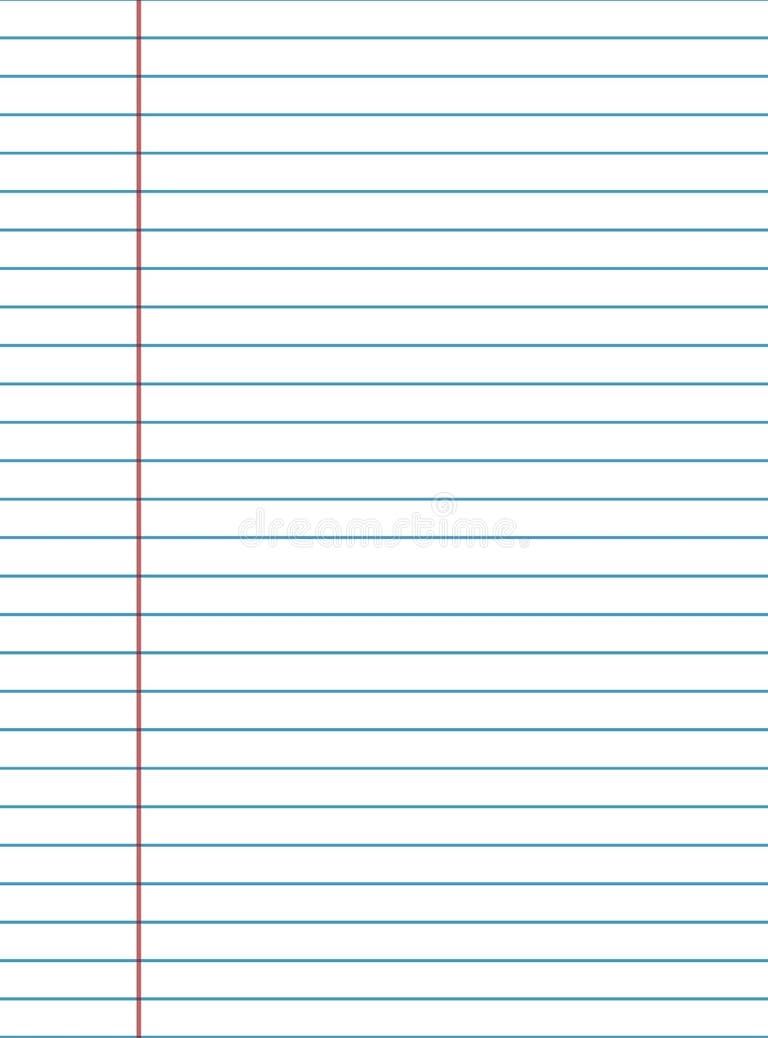 Exercise Book Paper Page Lines Stock Illustrations – 440 Exercise Book ...
