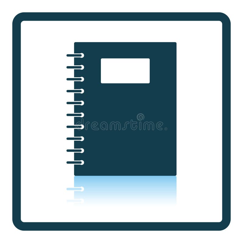 Exercise Book with Pen Icon Stock Vector - Illustration of single ...
