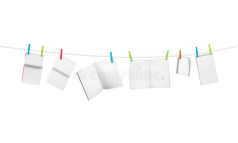 Set of Exercise Books with Different Types of Pages and Different ...