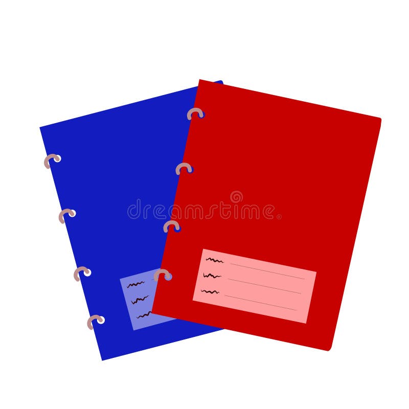 Set of Exercise Books with Different Types of Pages and Different ...