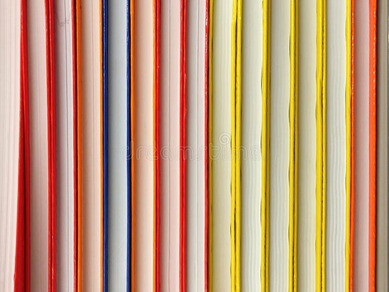 Exercise Books Stacked Different Colors Horizontal Stock Image - Image ...