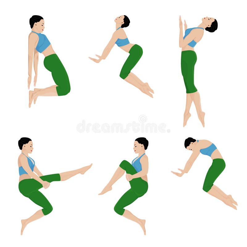 Exercise cartoon shape stock vector. Illustration of standing - 95543499