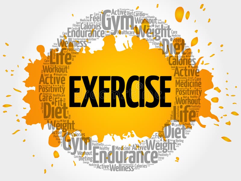 Fitness Exercise Word Icon Cloud Stock Illustrations 197 Fitness