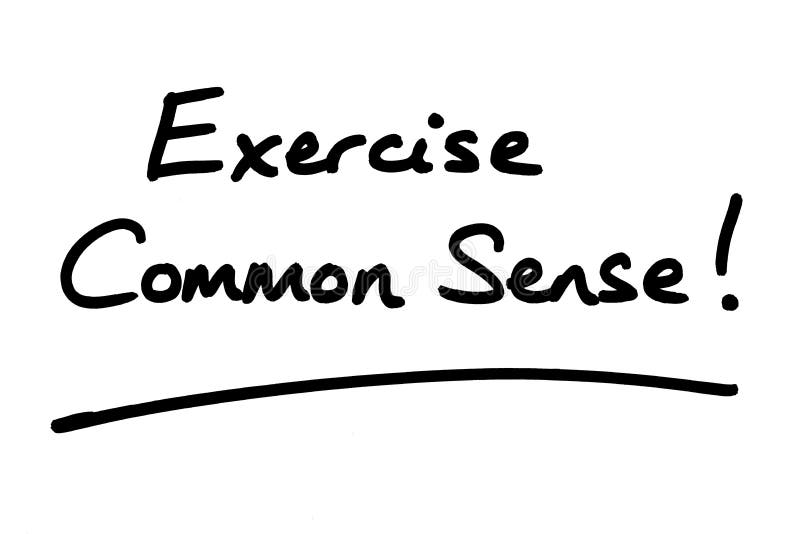 Exercise Common Sense stock illustration. Illustration of attention ...