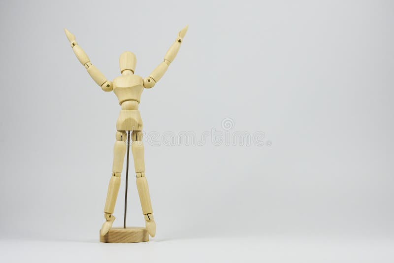 Exercise Concept, Wooden Figure Doing Physical Exercises Stock Image ...