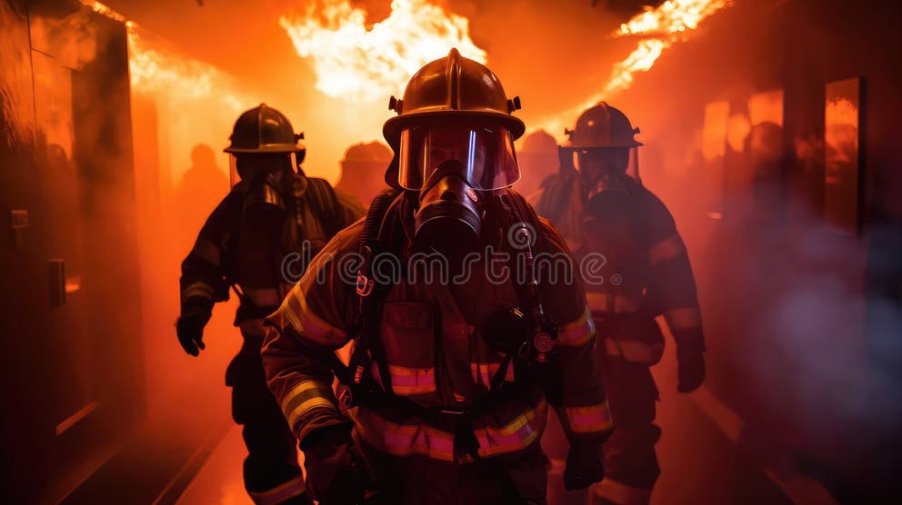 Simulation Exercise Fire Fighter Ai Stock Illustrations – 1 Simulation ...