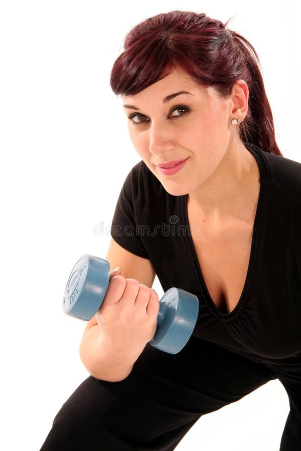 Exercise Fitness Girl stock photo. Image of happy, people - 10202728