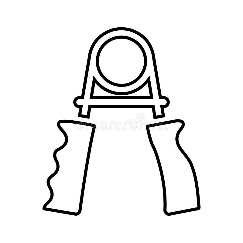 Exercise, Grip, Hand Outline Icon. Line Art Vector Stock Illustration ...