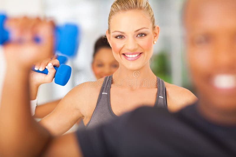 Exercise gym dumbbells stock photo. Image of exercise - 30913494
