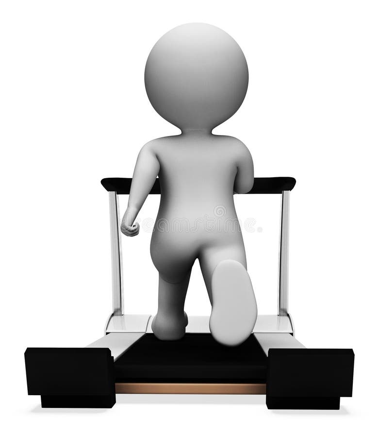 Exercise Gym Indicates Get Fit and Exercises 3d Rendering Stock ...