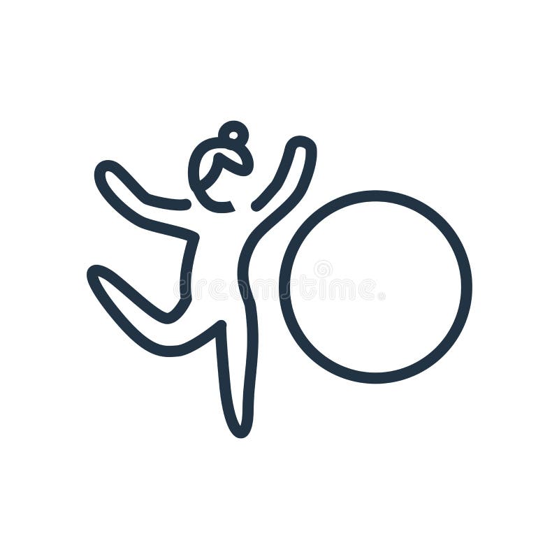 Morning Exercise Icon, Outline Style Stock Vector - Illustration of ...