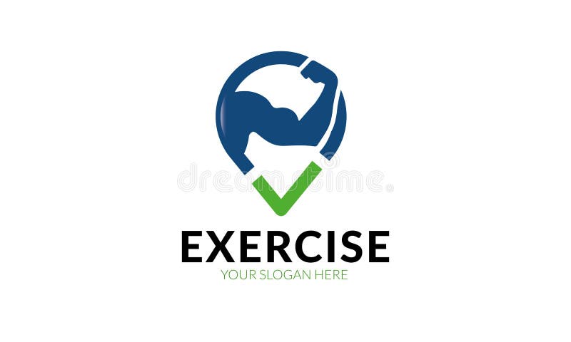 Exercise logo template stock vector. Illustration of check - 103127760