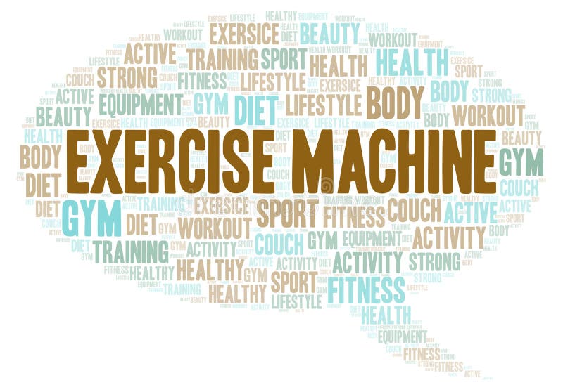 Exercise Machine Word Cloud Stock Illustration - Illustration of ...