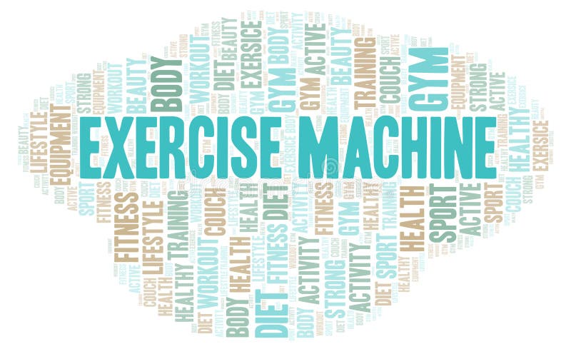 Exercise Machine Word Cloud Stock Illustration - Illustration of ...