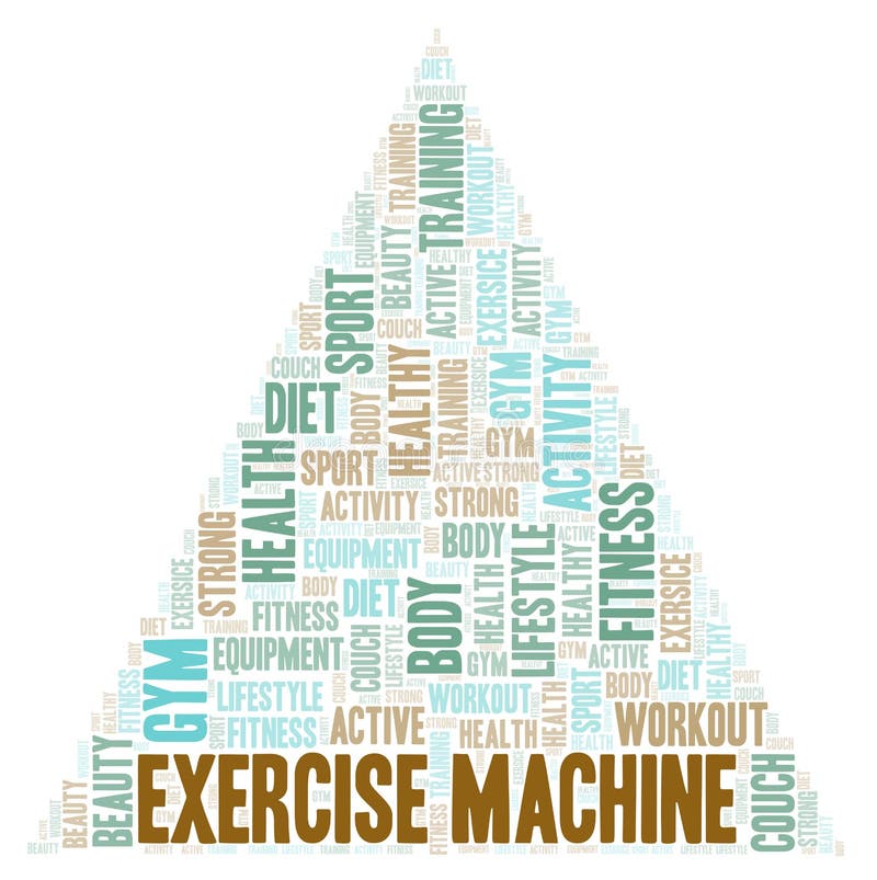 Exercise Machine Word Cloud Stock Illustration - Illustration of active ...