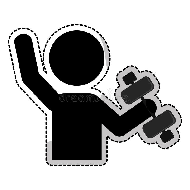 Exercise Pictogram Icon Image Stock Vector - Illustration of exercise ...