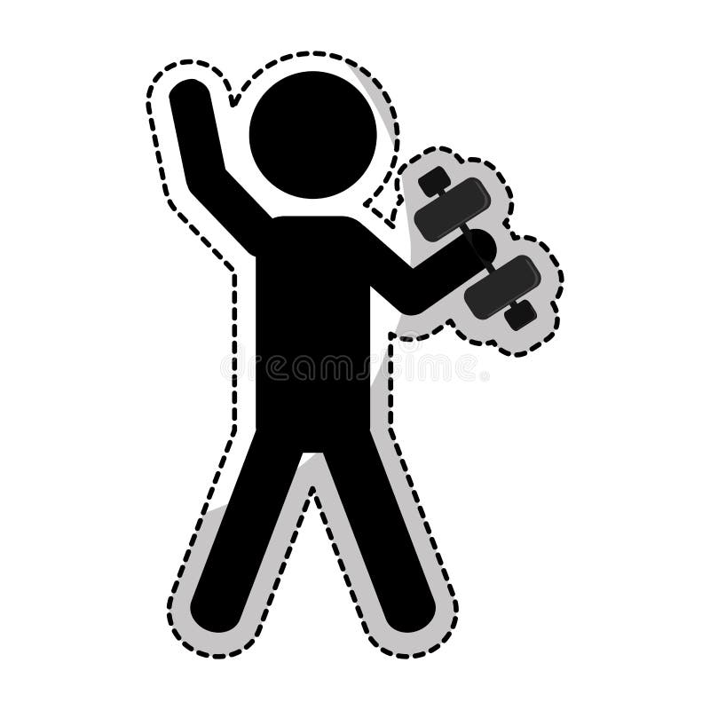 Exercise Pictogram Icon Image Stock Vector - Illustration of sport ...