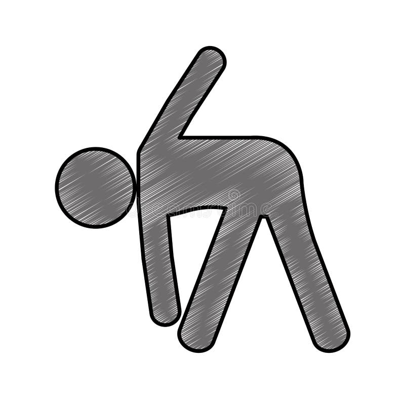 Exercise Pictogram Icon Image Stock Vector - Illustration of leisure ...