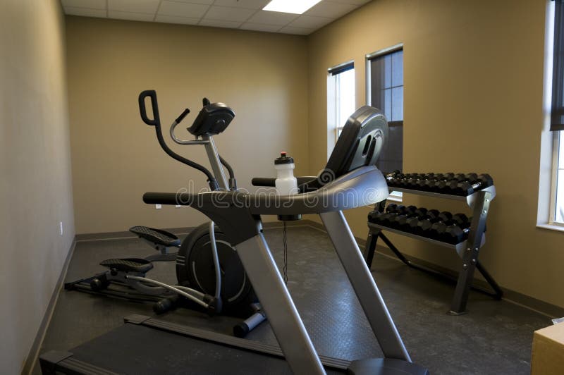 Exercise Room stock photo. Image of house, workout, sweat - 1572568