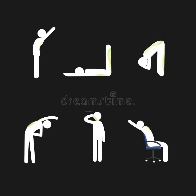 Exercise Stick Figure Set stock vector. Illustration of group - 13524661