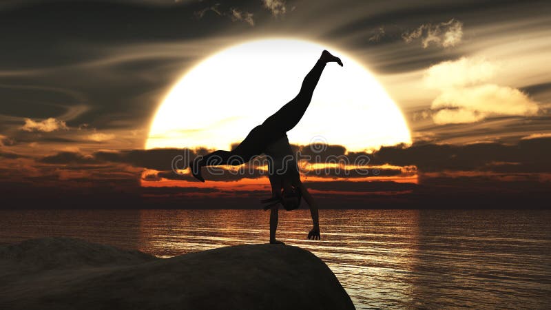 Exercise and sunset stock photo. Image of evening, dawn - 51302798