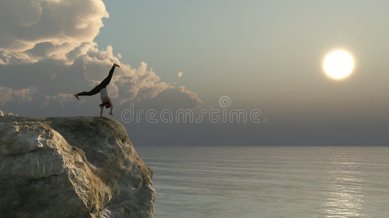 Exercise and sunset stock image. Image of body, stretching - 50756725