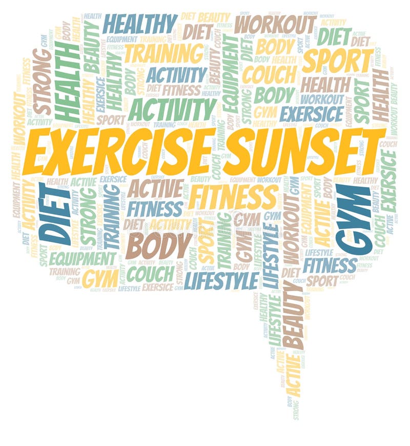 Exercise at sunset stock vector. Illustration of workout - 33122676