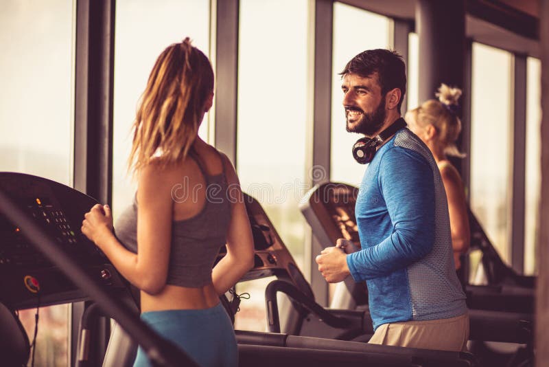 Exercise and talk. stock photo. Image of adult, female - 120386550
