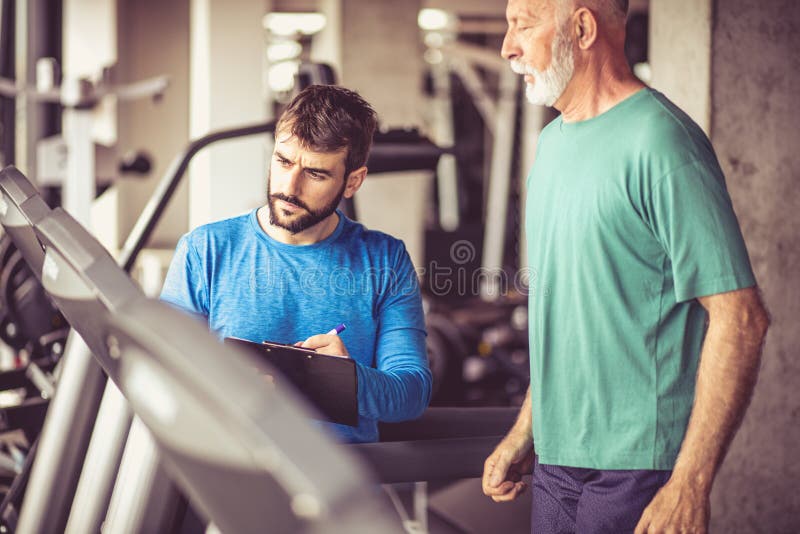 Exercise on track machine. stock image. Image of fitness - 120392447